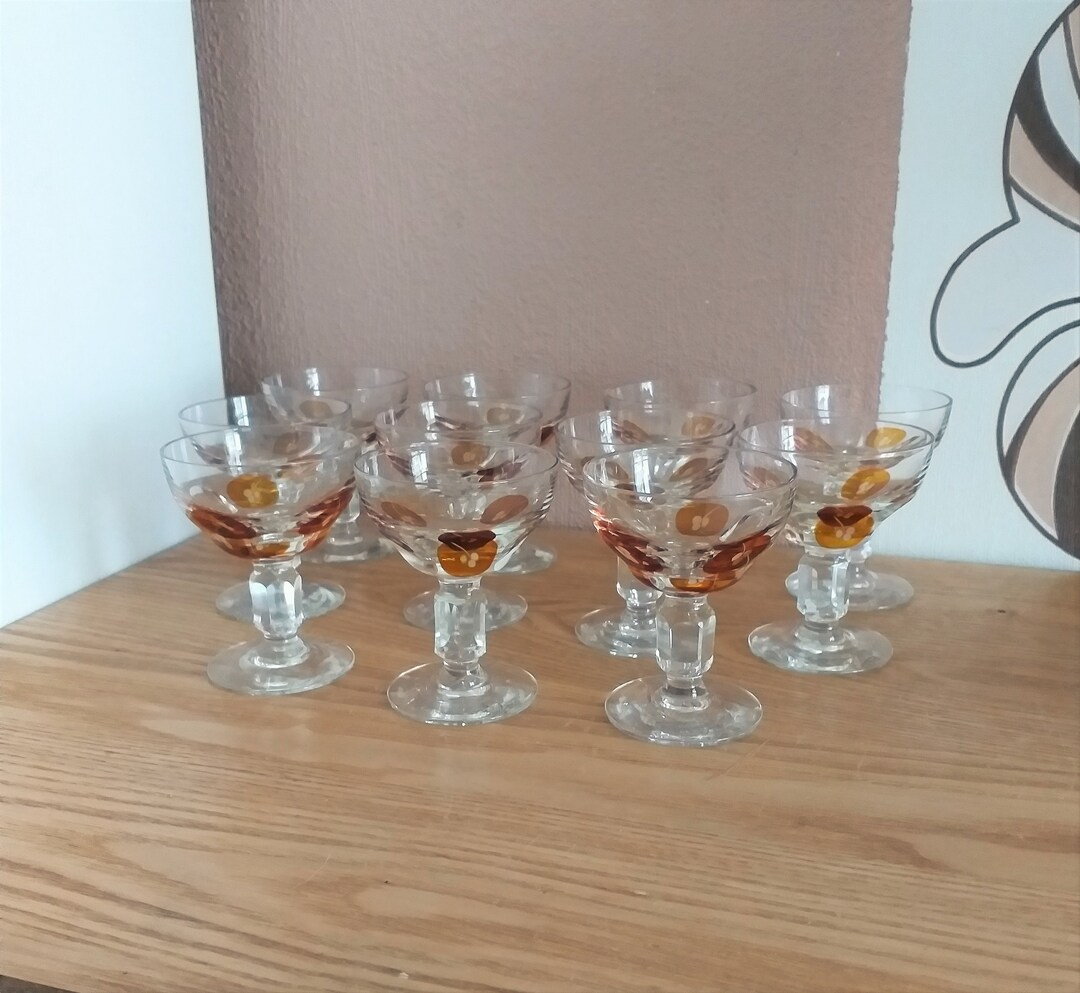 Vintage HOVMANTORP Glass BJÖRN Madeira Glasses SET 11, Design by Fritz ...