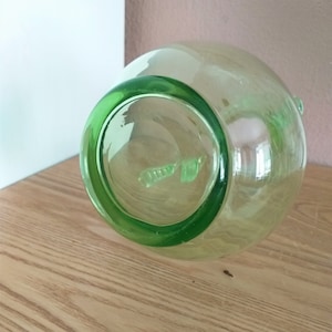 Vintage TRELLEBORG Green Glass Vase, Sweden, 1930s - Etsy