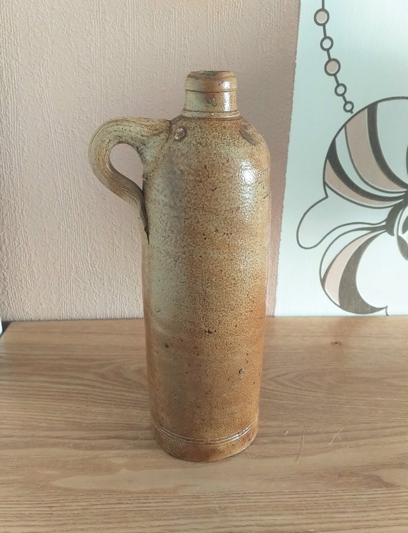 Antique STONEWARE Hand Made Bottle Holland 1800s - Etsy