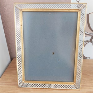 Vintage Scandinavian Large Metal Photo Frame, Retiqulated Metal Photo ...