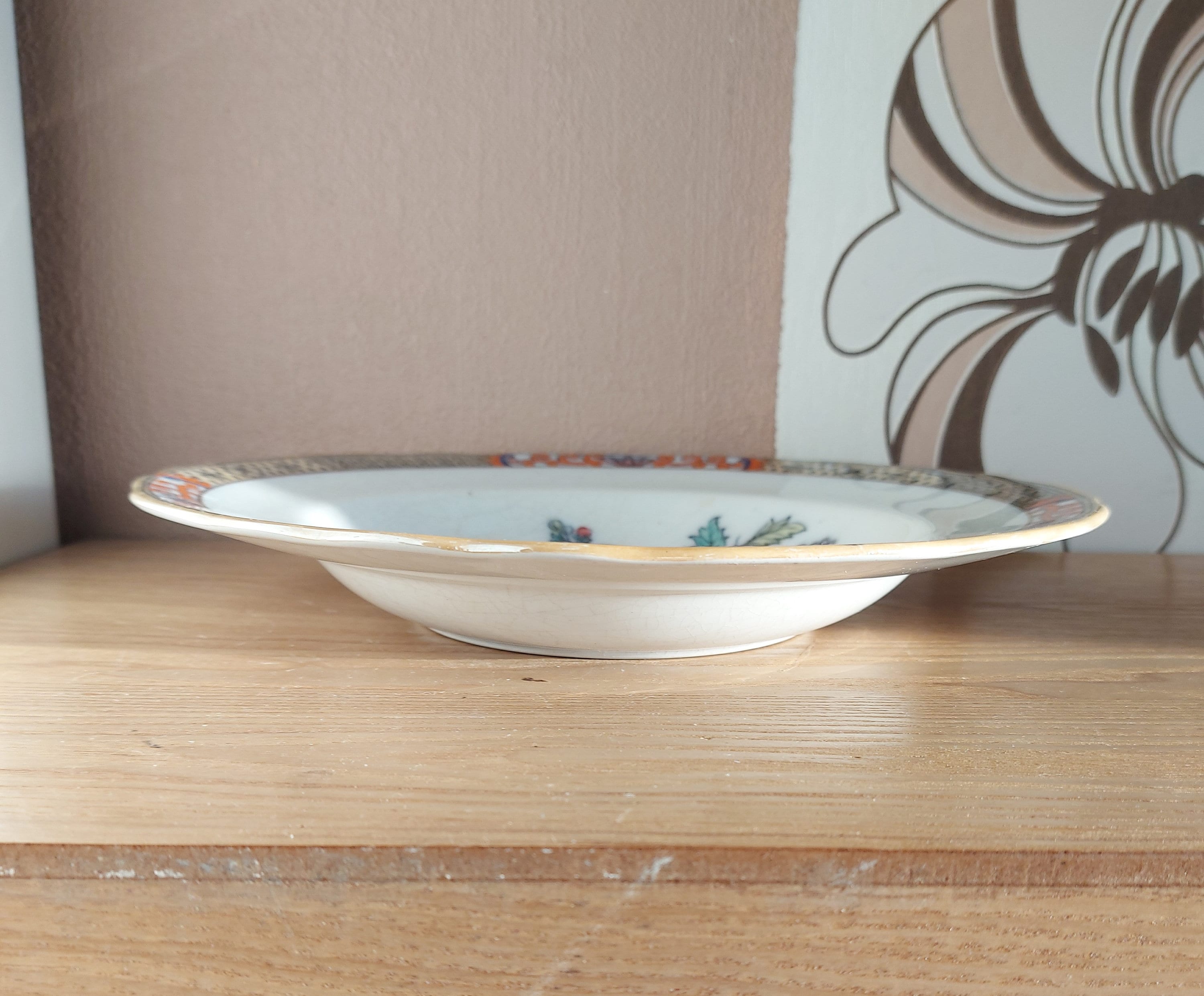 Antique RÖRSTRAND Porcelain Iron Stone China Plate „japan“ Series ...