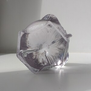 Sweden ART GLASS Elephant Figurine, Paperweight, Pukeberg Pressed Glass ...