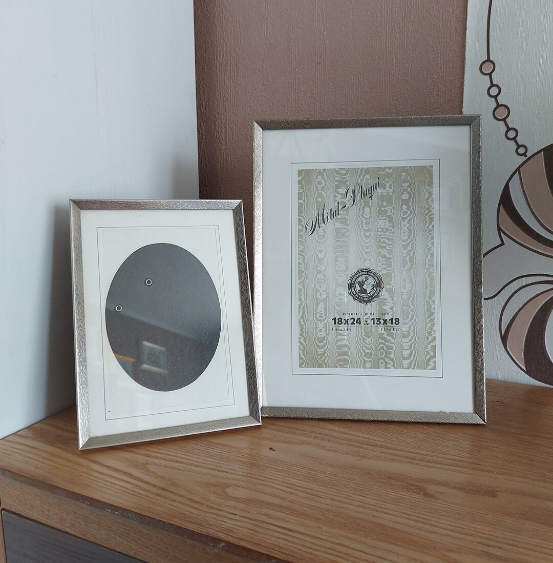 Vintage Scandinavian Metal Photo Frame SET 2, Scandi Home Decorating - Etsy