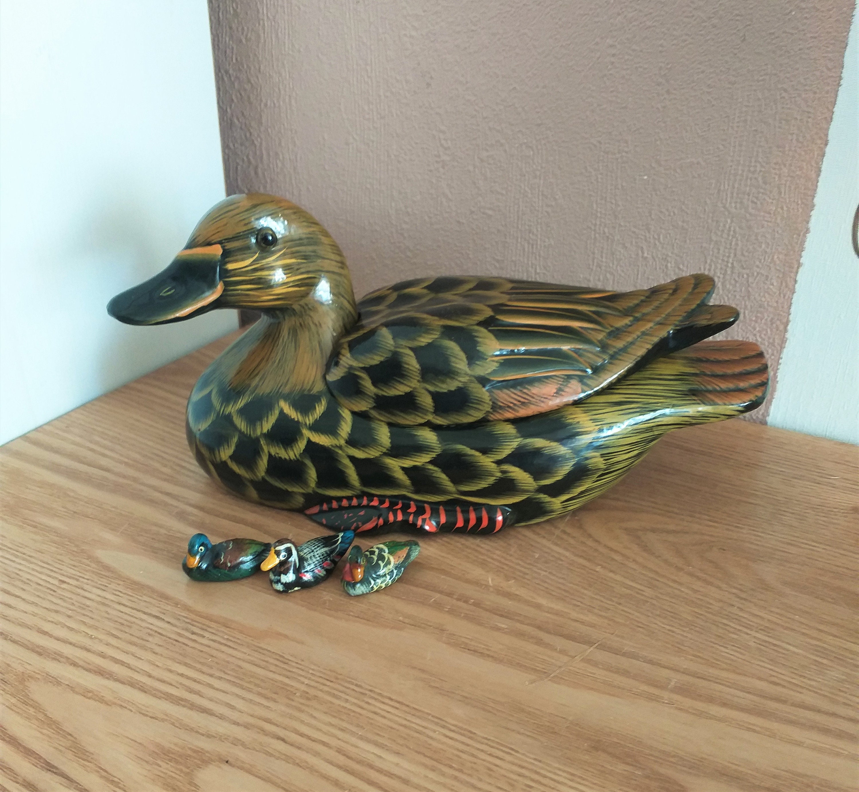 Vintage Ceramic Duck Trinket Box with Removable Top - www ...