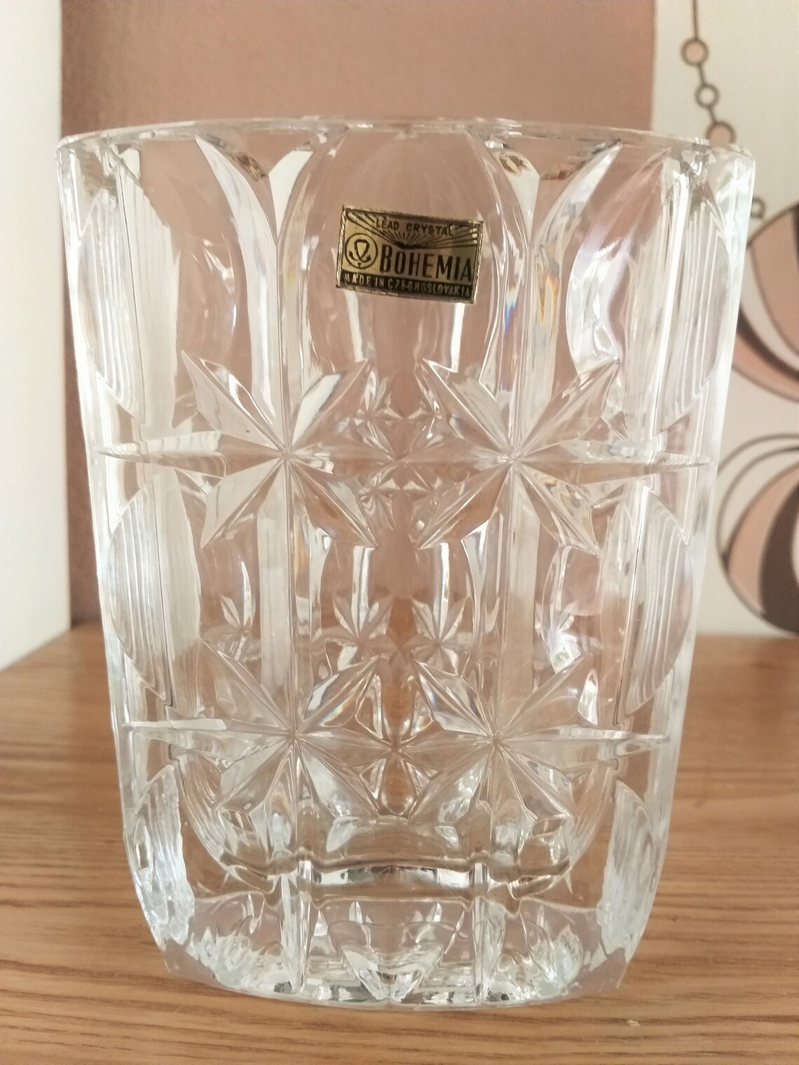 Vintage Czech LEAD CRYSTAL BOHEMIA Vase Crystal Glass - Etsy