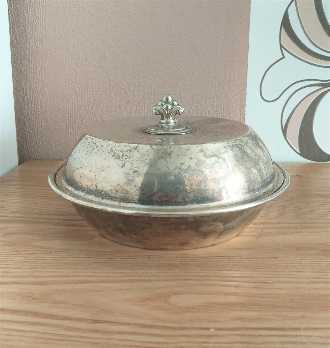 Vintage PRIMA NS Silver Plate Round Bowl With Lid - Etsy