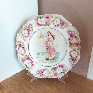 Vintage STINTHAL China Semi Porcelain Plate, Victorian Style Plate ...