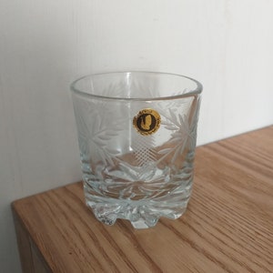 Vintage CRYSTAL GOOSE Glass Factory Crystal Glasses Set 6, USSR, 1970s ...