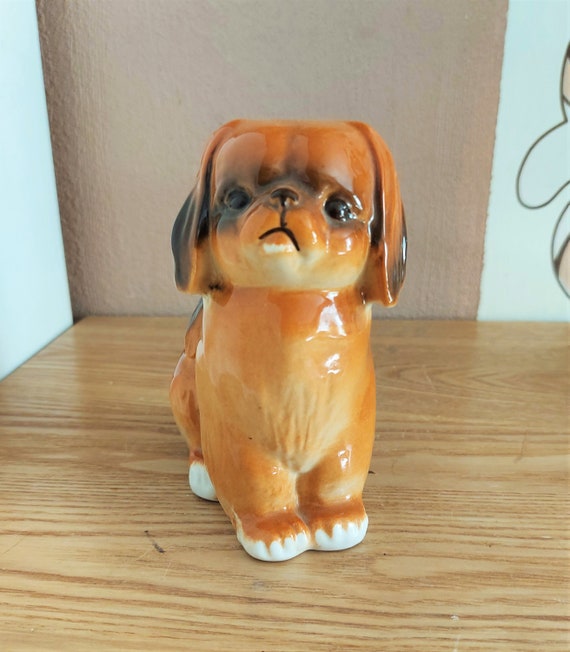 1970s Vintage LFZ Porcelain Pekingese Figurine USSR Collectibles ...