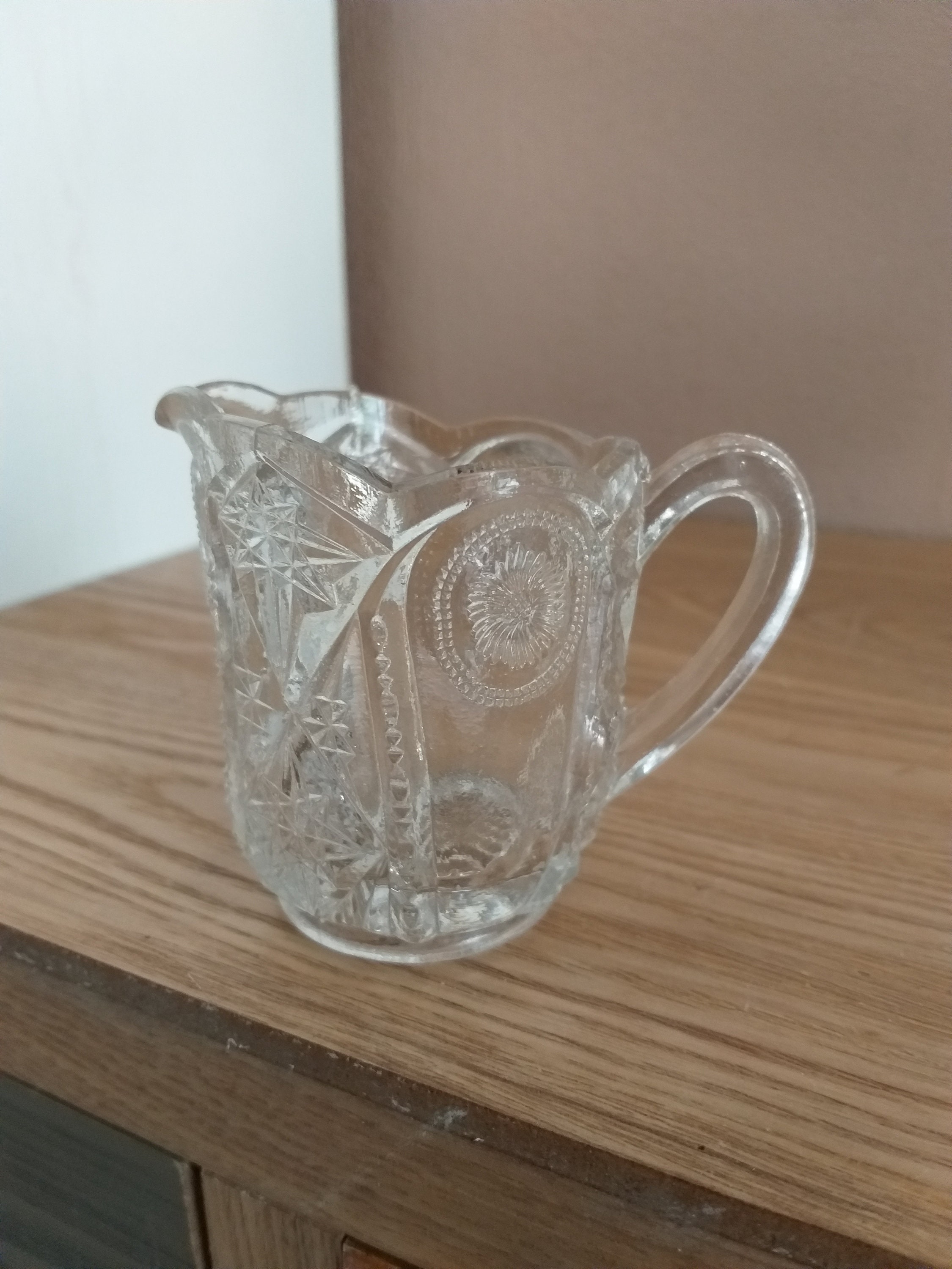 Vintage Crystal Glass Creamers SET 3 | Etsy