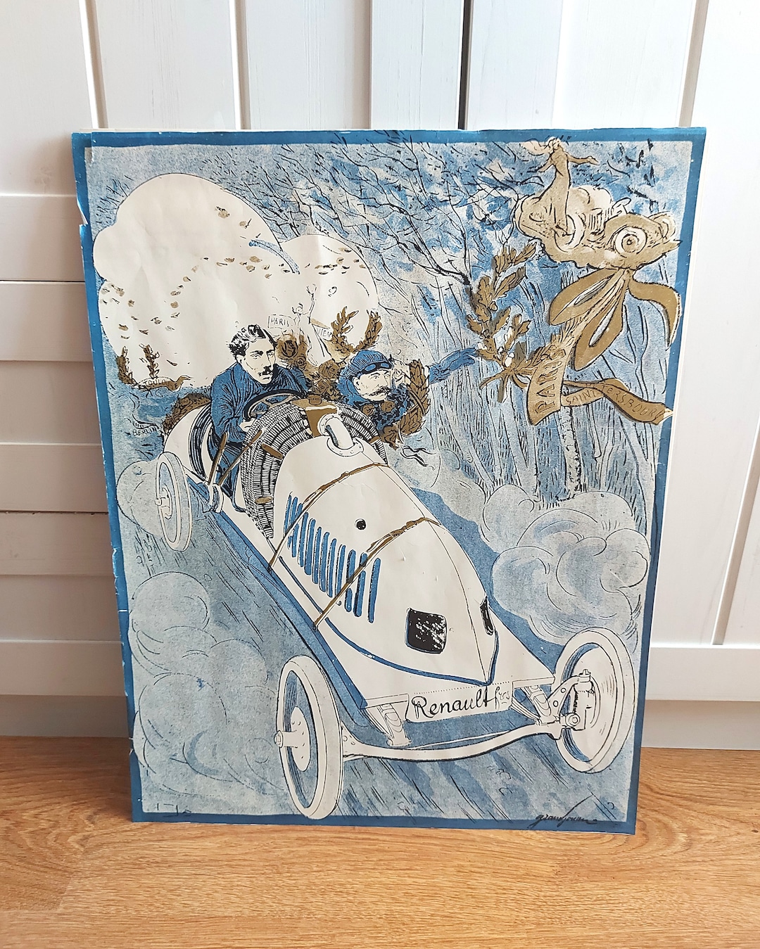Vintage Poster Renault “grand Journey”, Vintage Wall Decor, Home Decor ...