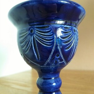 Vintage MOSES Ceramic Small Cobalt Blue Goblet, Cyprus, 1970s - Etsy