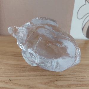 Vintage PUKEBERG Art Glass Elephant Figurine, Design by Stig A ...