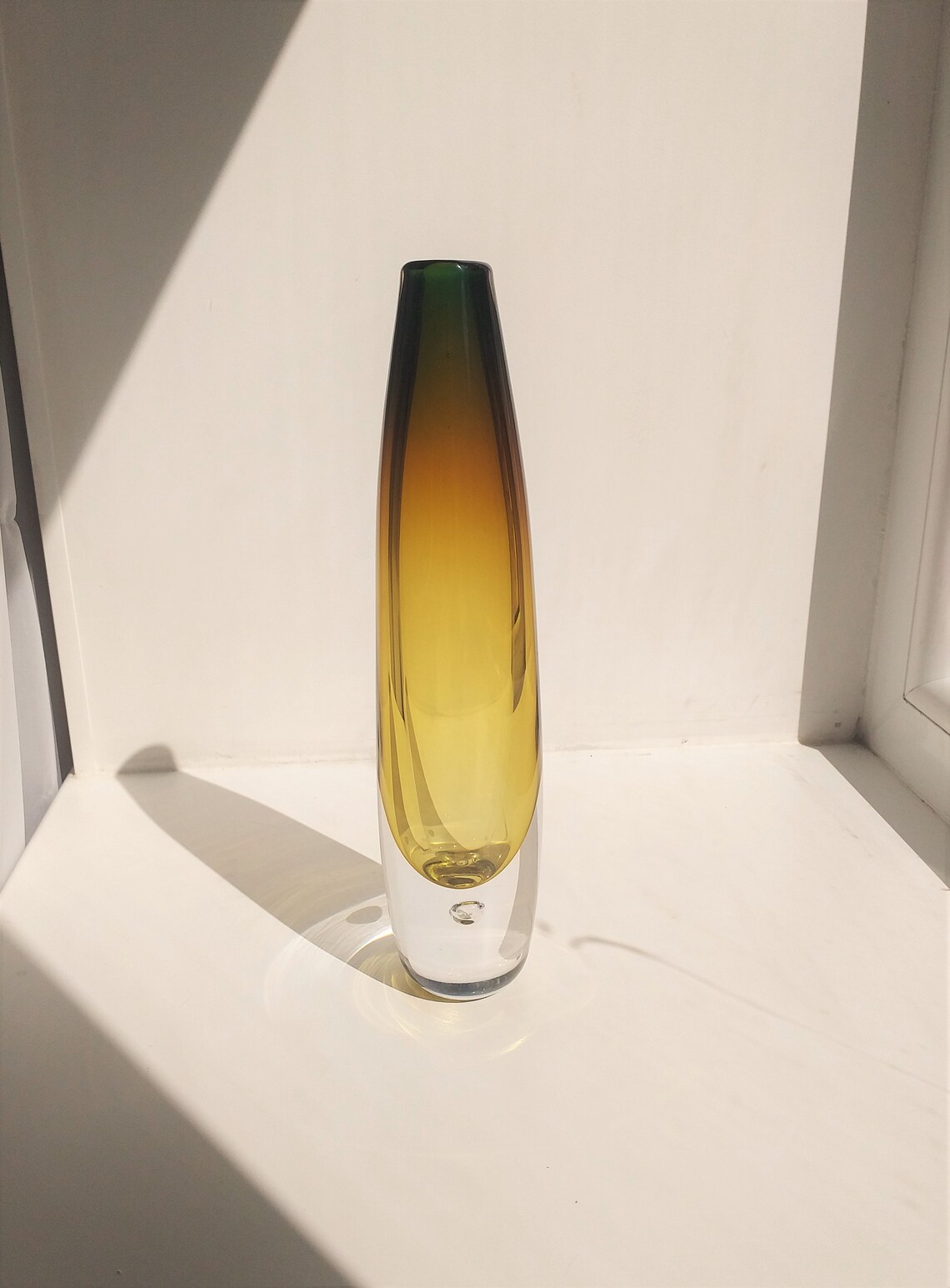 Vintage KOSTA BODA Art Glass Sweden Modernist SOMMERSO Vase | Etsy