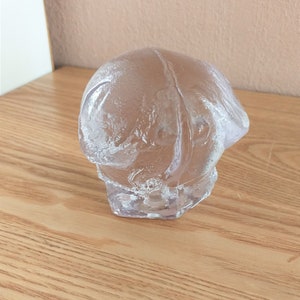 Sweden ART GLASS Elephant Figurine, Paperweight, Pukeberg Pressed Glass ...