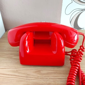 Vintage Red Telephone From ERICSSON LM , Red Vintage Rotary Phone ...