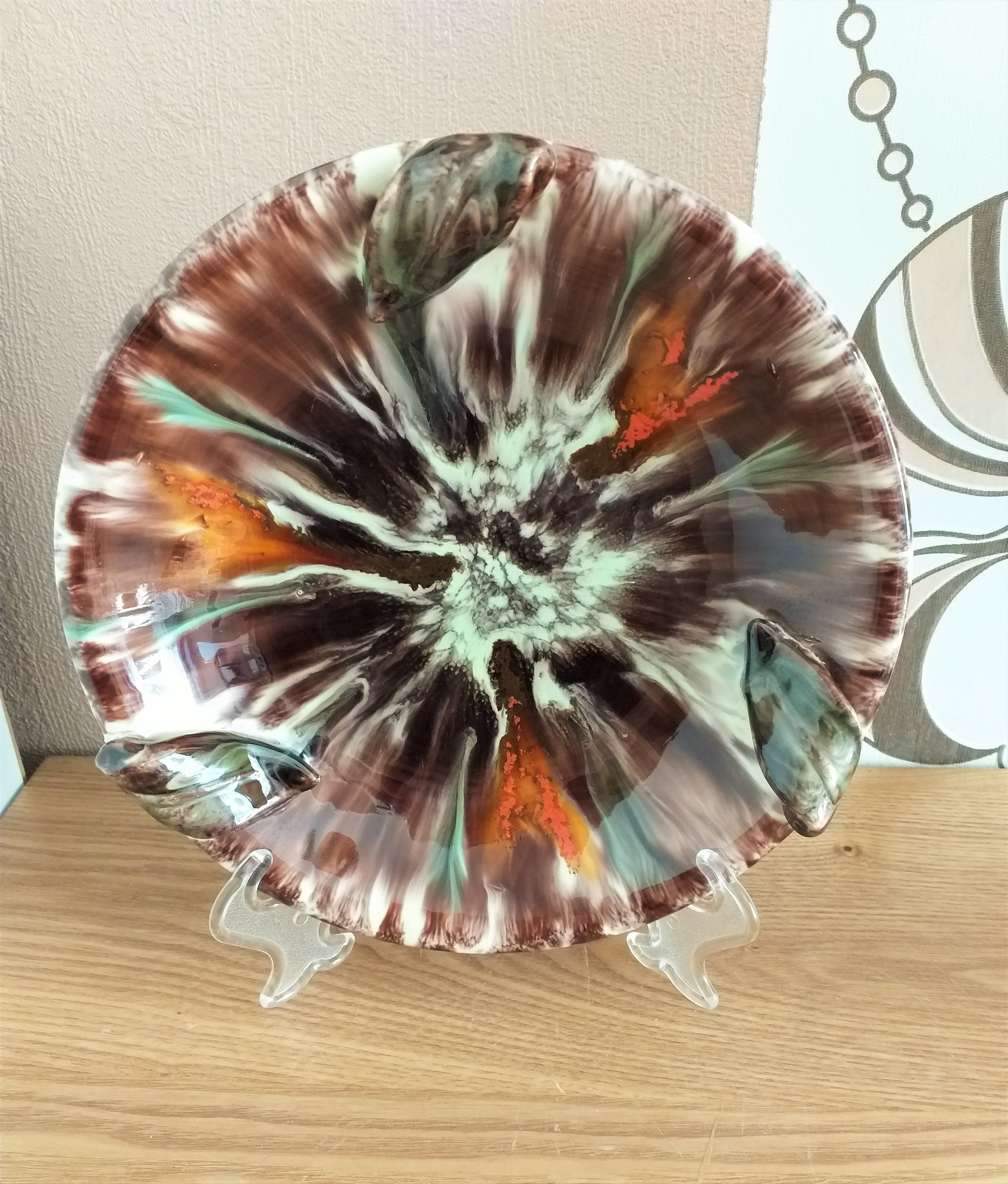 Vintage JASBA German MAJOLICA Ceramic Plates SET 3 Germany | Etsy