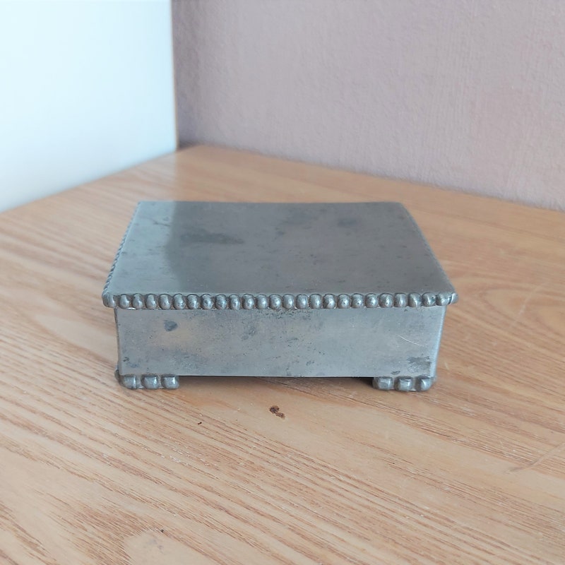 Pewter Jewelry Box - Etsy