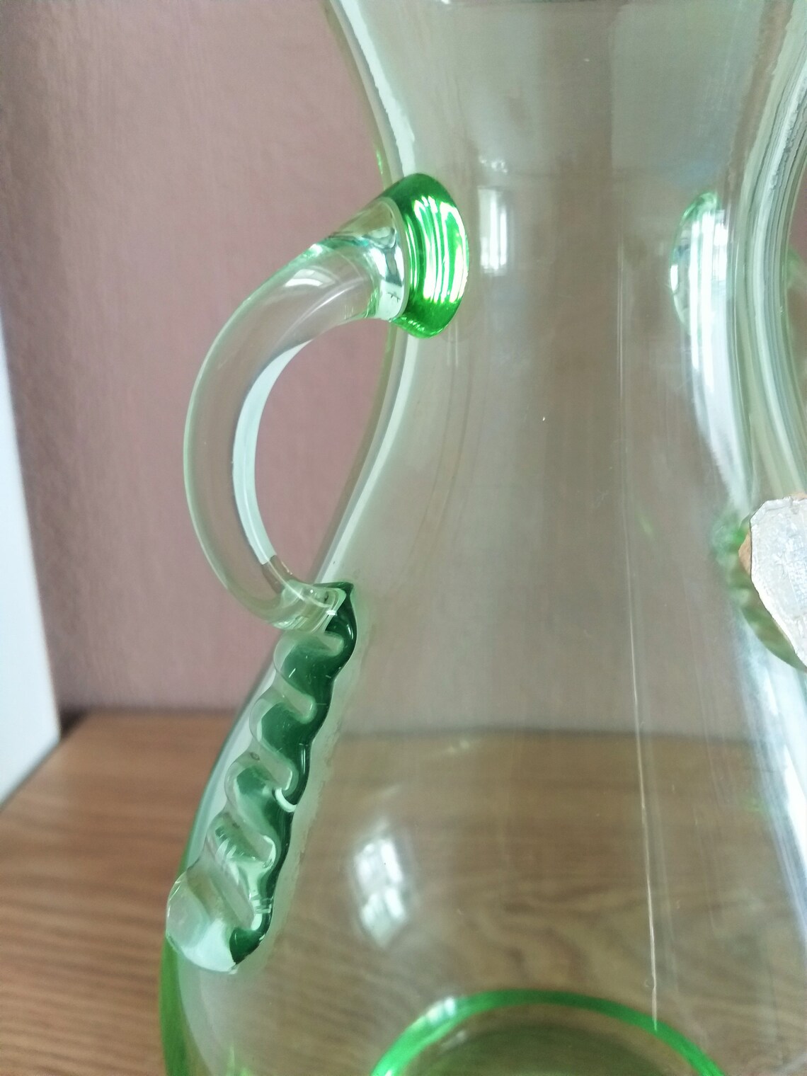 Vintage TRELLEBORG Green Glass Vase Sweden 1930s | Etsy