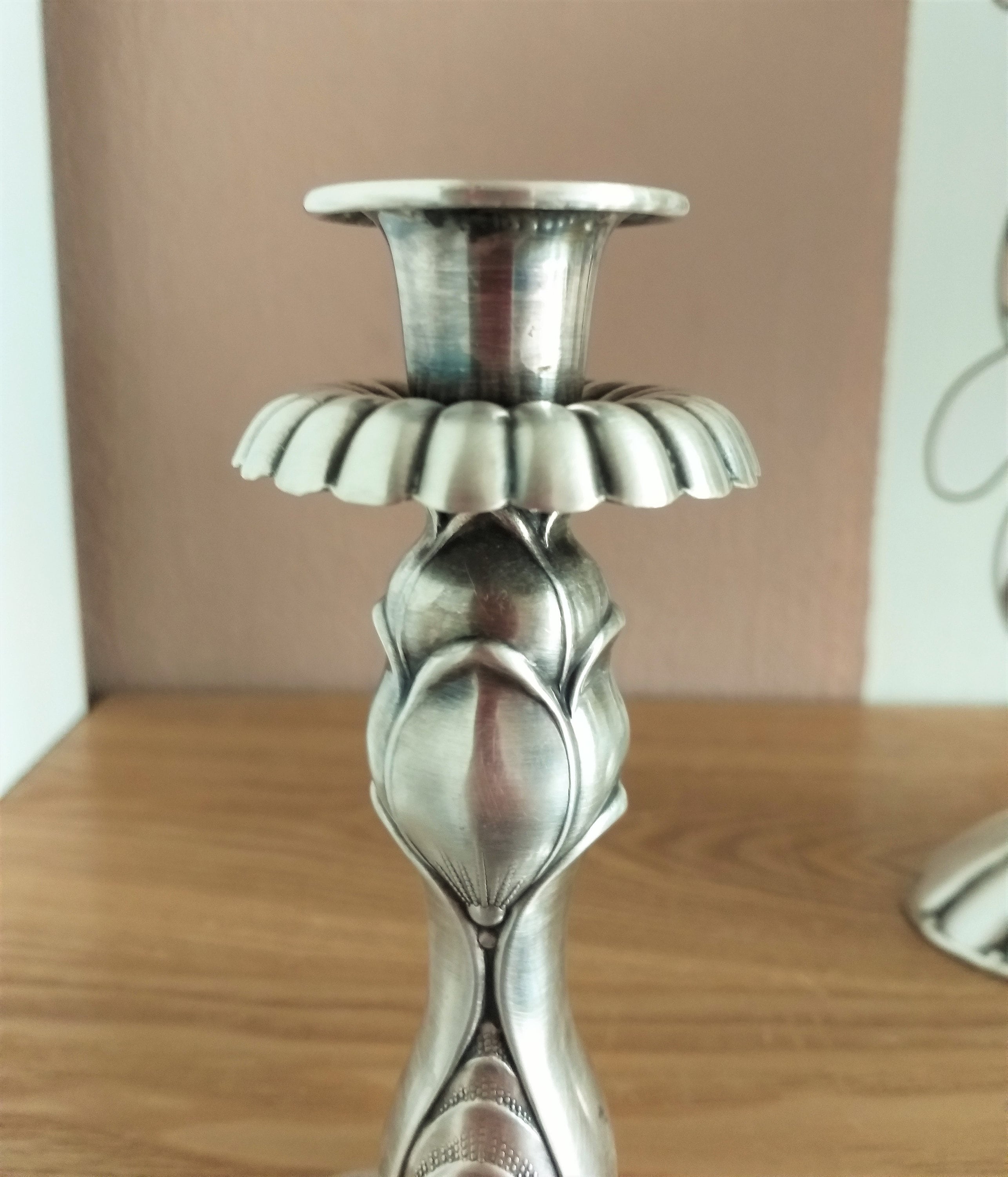 Vintage Prima Import ALPACCA Silver Plate Pair of Candle - Etsy UK