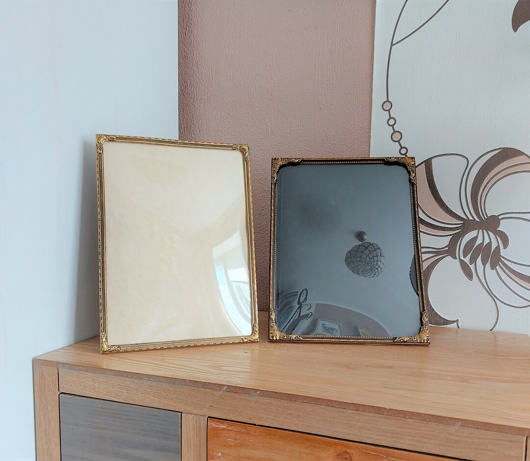 Vintage Scandinavian Metal Photo Frame SET 2, Relief Metal Photo Frame ...