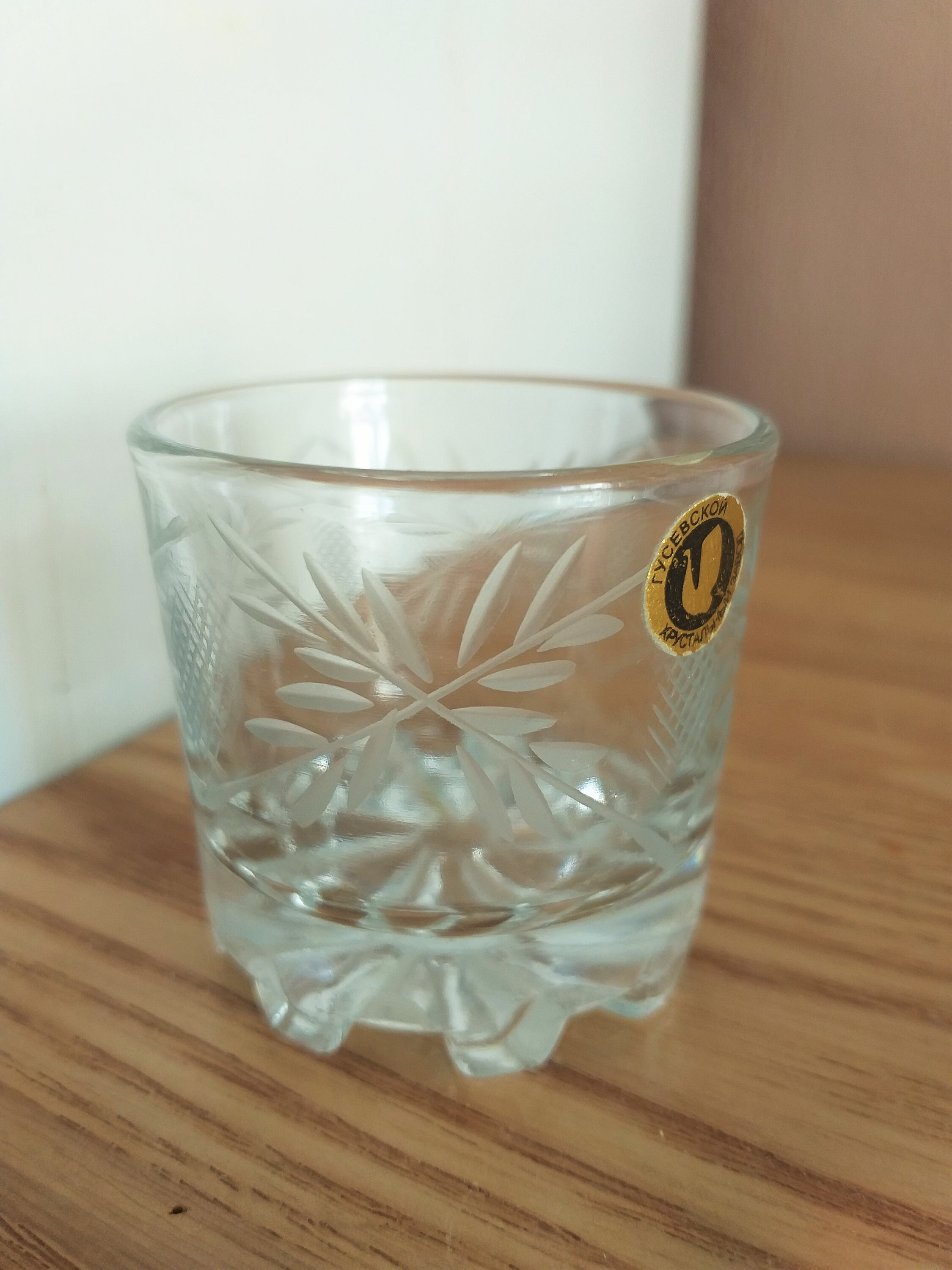 Vintage CRYSTAL GOOSE Glass Factory Crystal Schnapps Glasses - Etsy