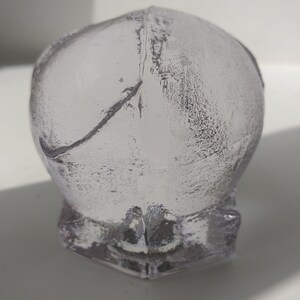 Sweden ART GLASS Elephant Figurine, Paperweight, Pukeberg Pressed Glass ...