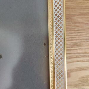 Vintage Scandinavian Large Metal Photo Frame, Retiqulated Metal Photo ...