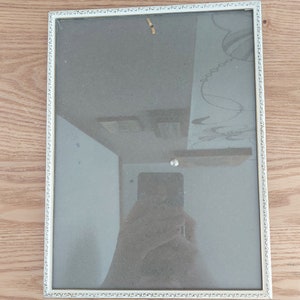 Vintage Scandianavian Metal Photo Frame SET 2, White-golden Metal Photo ...