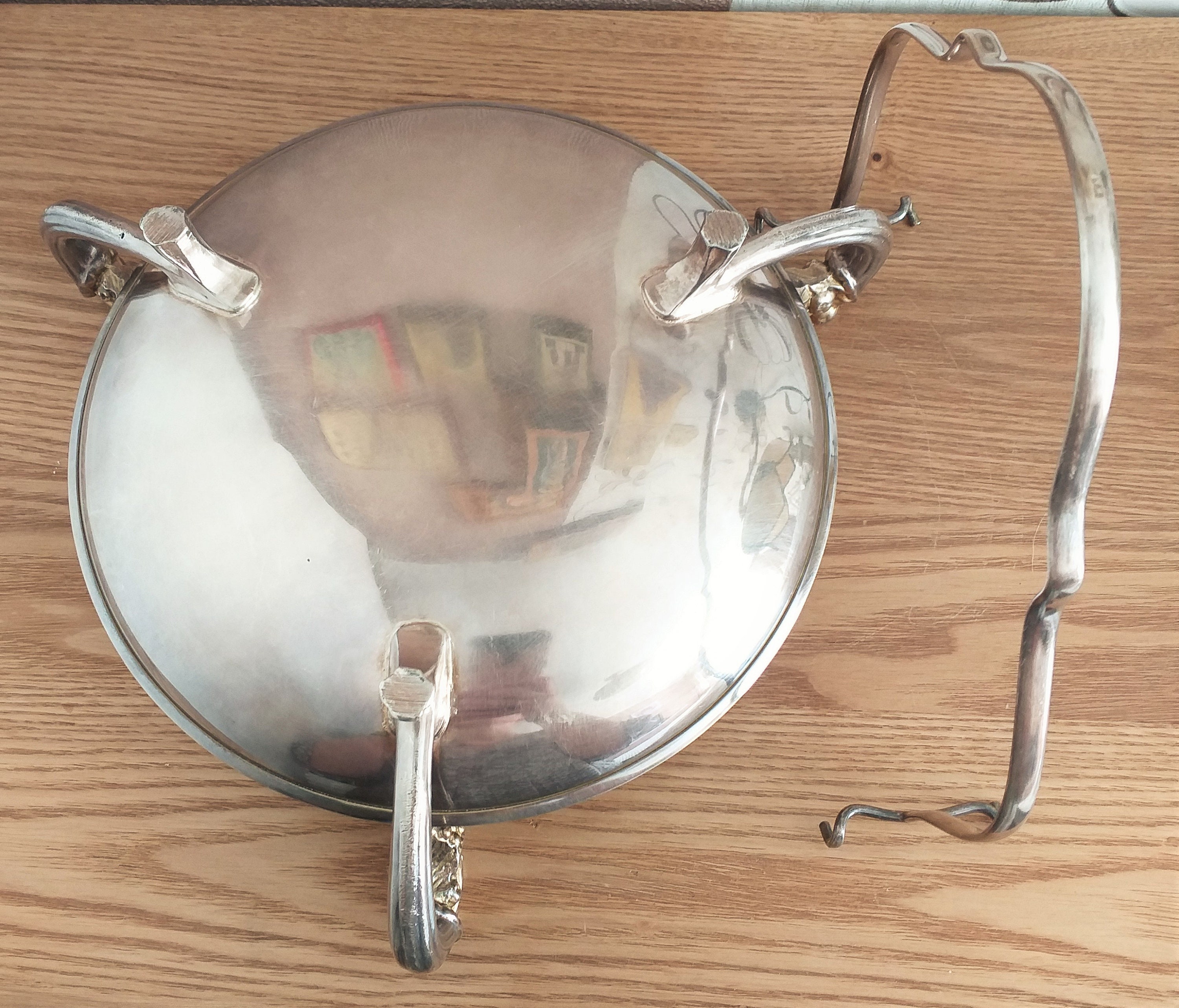 Vintage Silver Plate Serving Dish with Removable Handle | Etsy