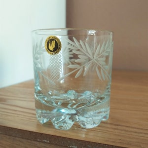 Vintage CRYSTAL GOOSE Glass Factory Crystal Glasses Set 6, USSR, 1970s ...