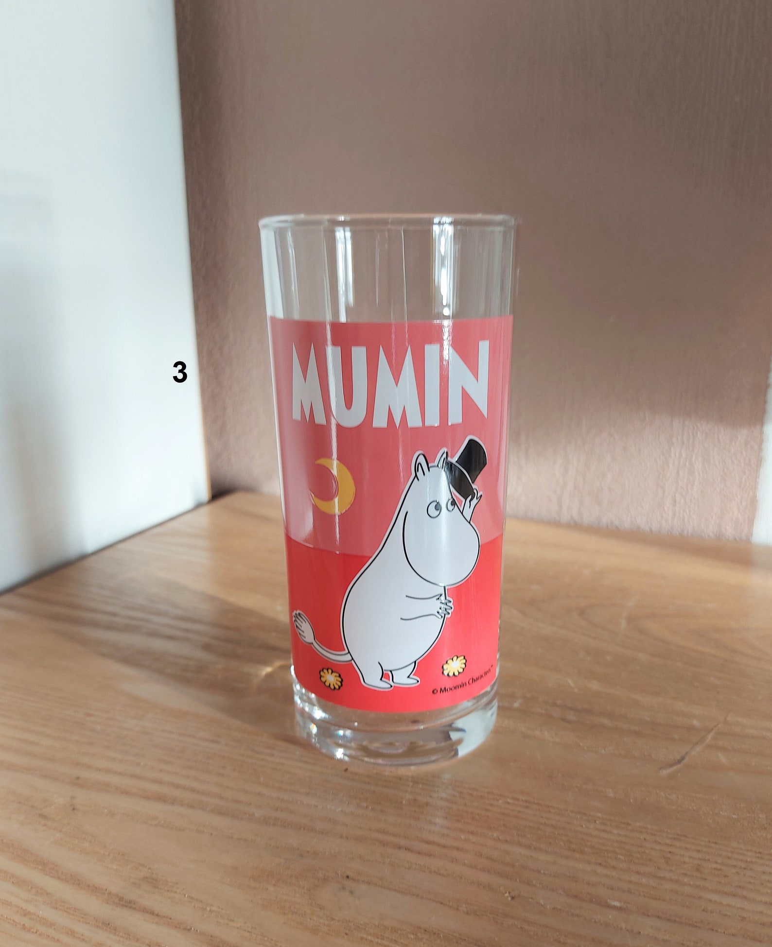 Vintage Scandinavian MUMIN Water/juice Glass Finland 1990s - Etsy