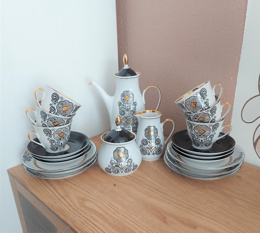 Vintage RPR Porcelain Coffee SET 21 Pieces, Riga, Latvia, 1970s - Etsy