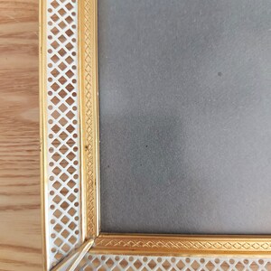 Vintage Scandinavian Large Metal Photo Frame, Retiqulated Metal Photo ...