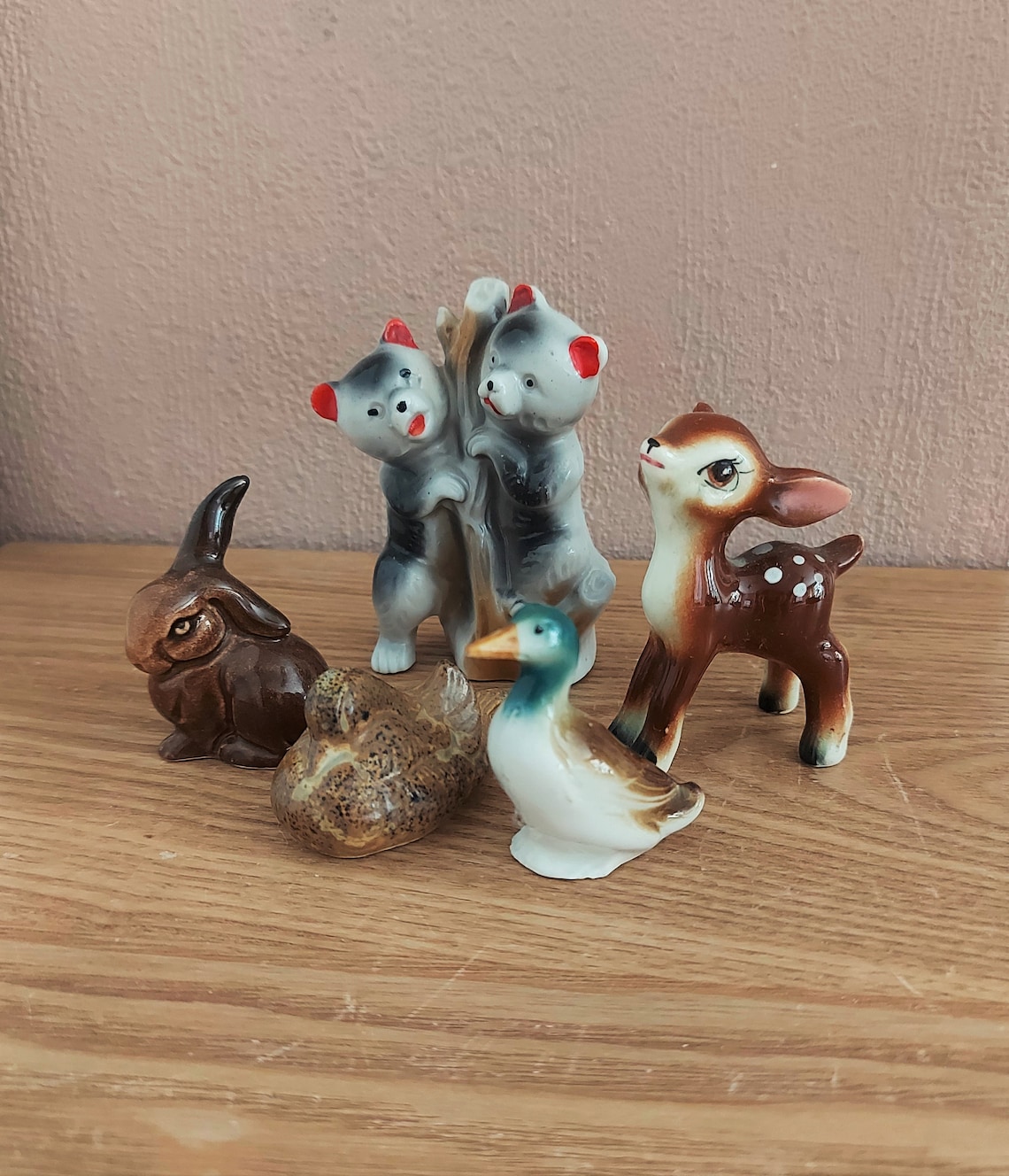 Vintage Porcelain Animals Figurines Set 5, IMPORT, FOREIGN, BESWICK ...