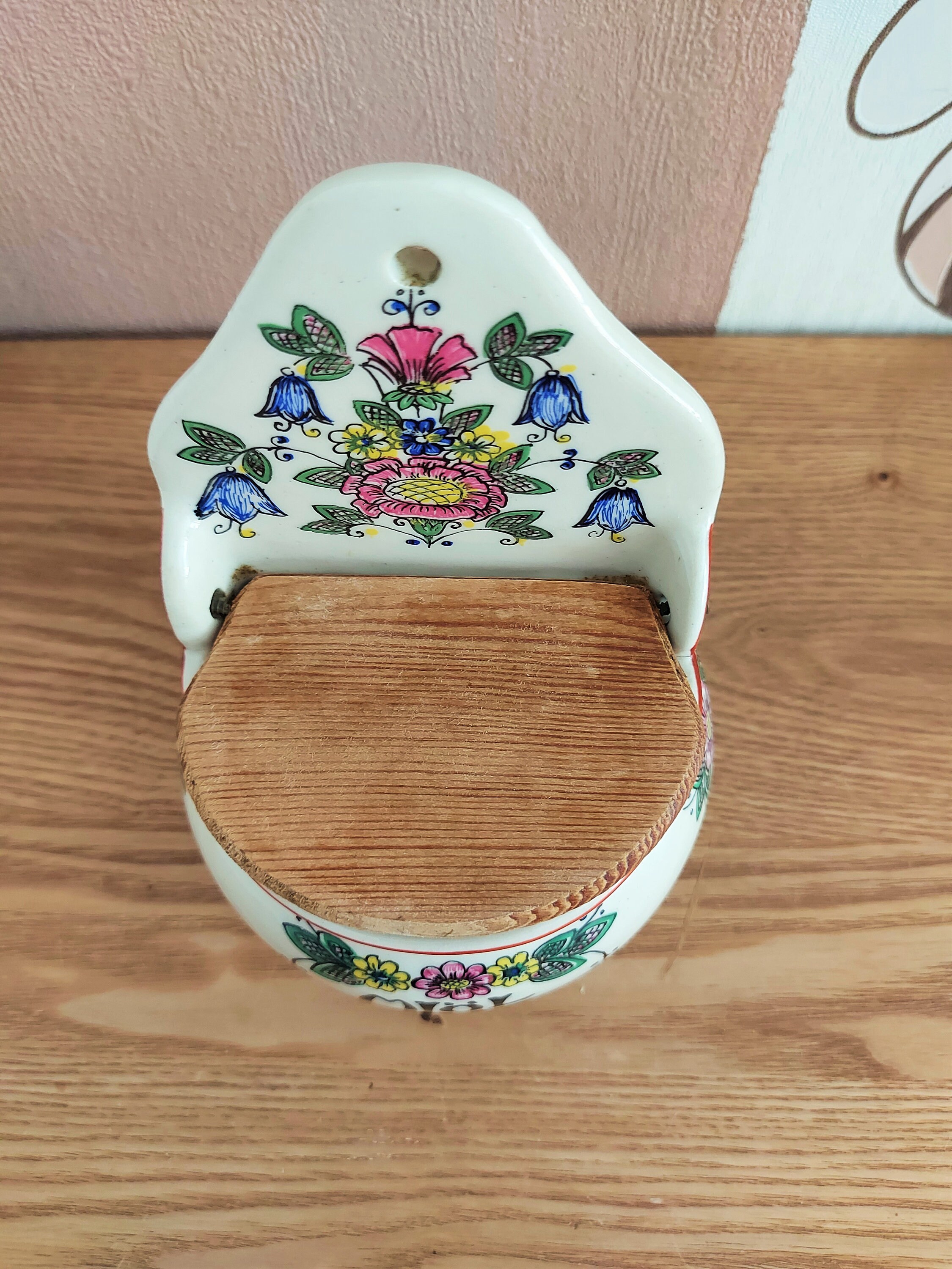 Vintage AKSINI Danish Pottery Flour Box design by Aksel | Etsy