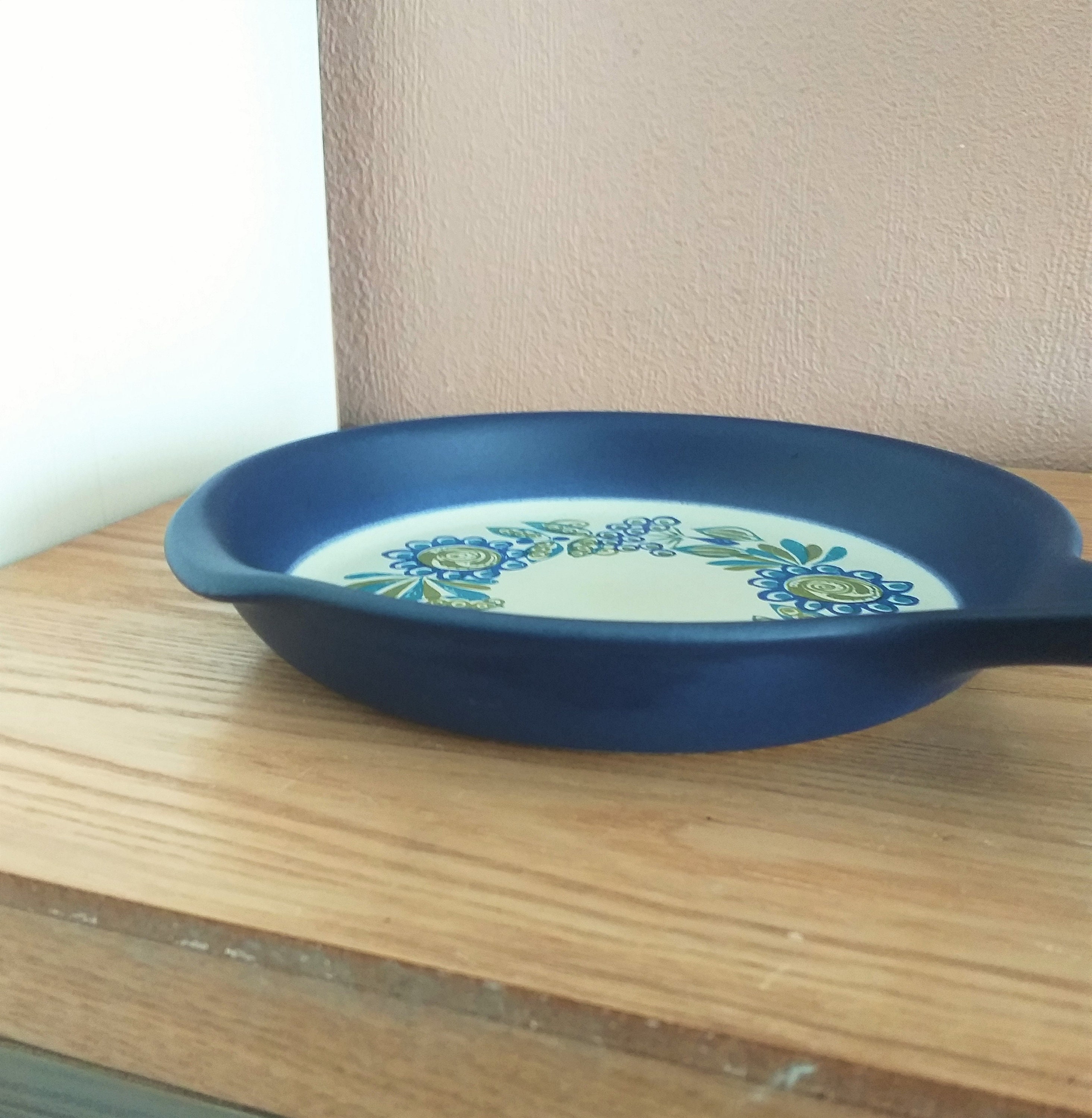 Vintage FIGGJO FLAMEWARE Ceramic Vulcanus Skillet Pan SET 2 - Etsy
