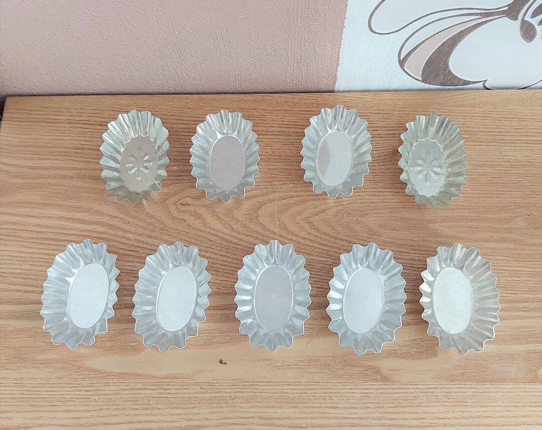 Vintage Metal Baking Mold SET 9 , Vintage Cake Mold,vintage Baking - Etsy