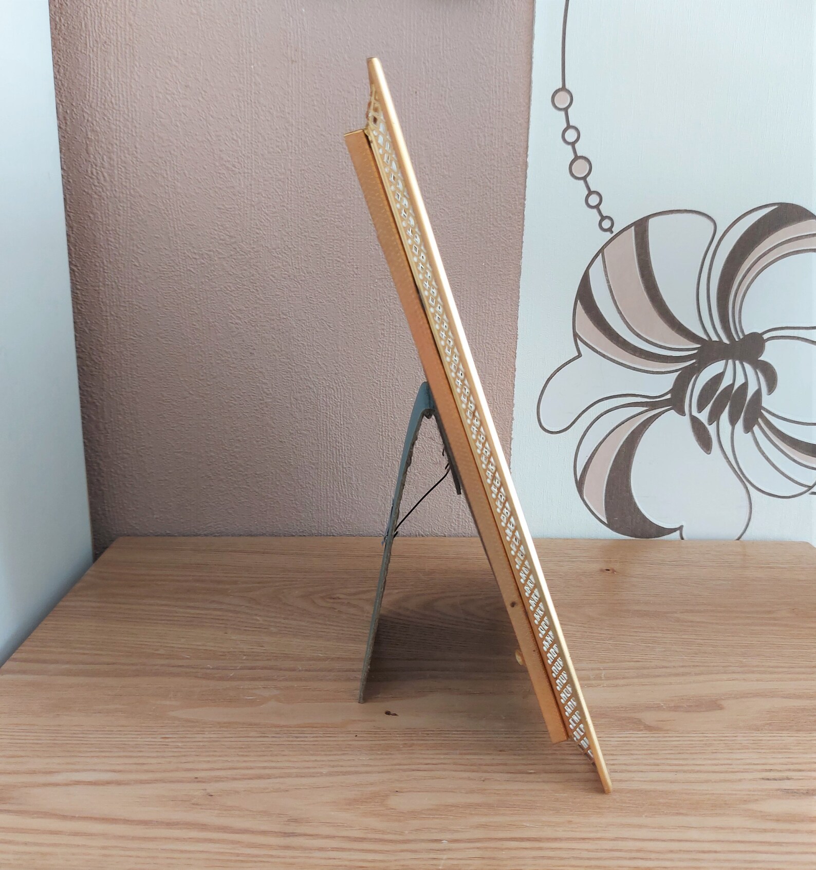 Vintage Scandinavian Large Metal Photo Frame Retiqulated - Etsy