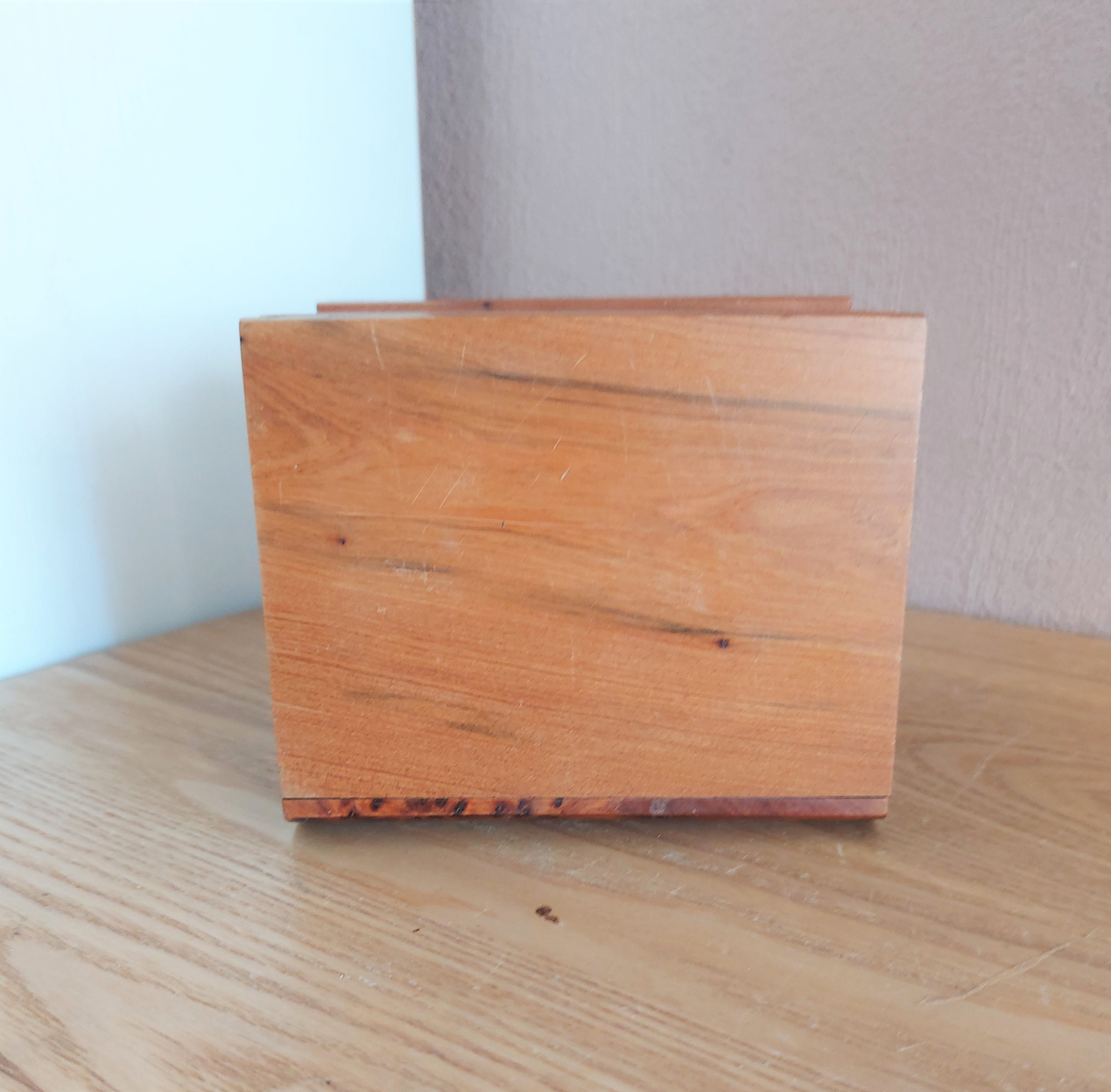 Vintage Maroccan Thuya Wooden Secret Treasure Box Hand Made - Etsy