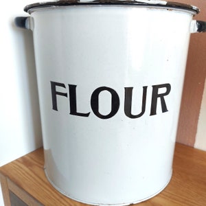 Vintage Large PRINCE of WARES Enamel FLOUR Box, England, 1920s - Etsy