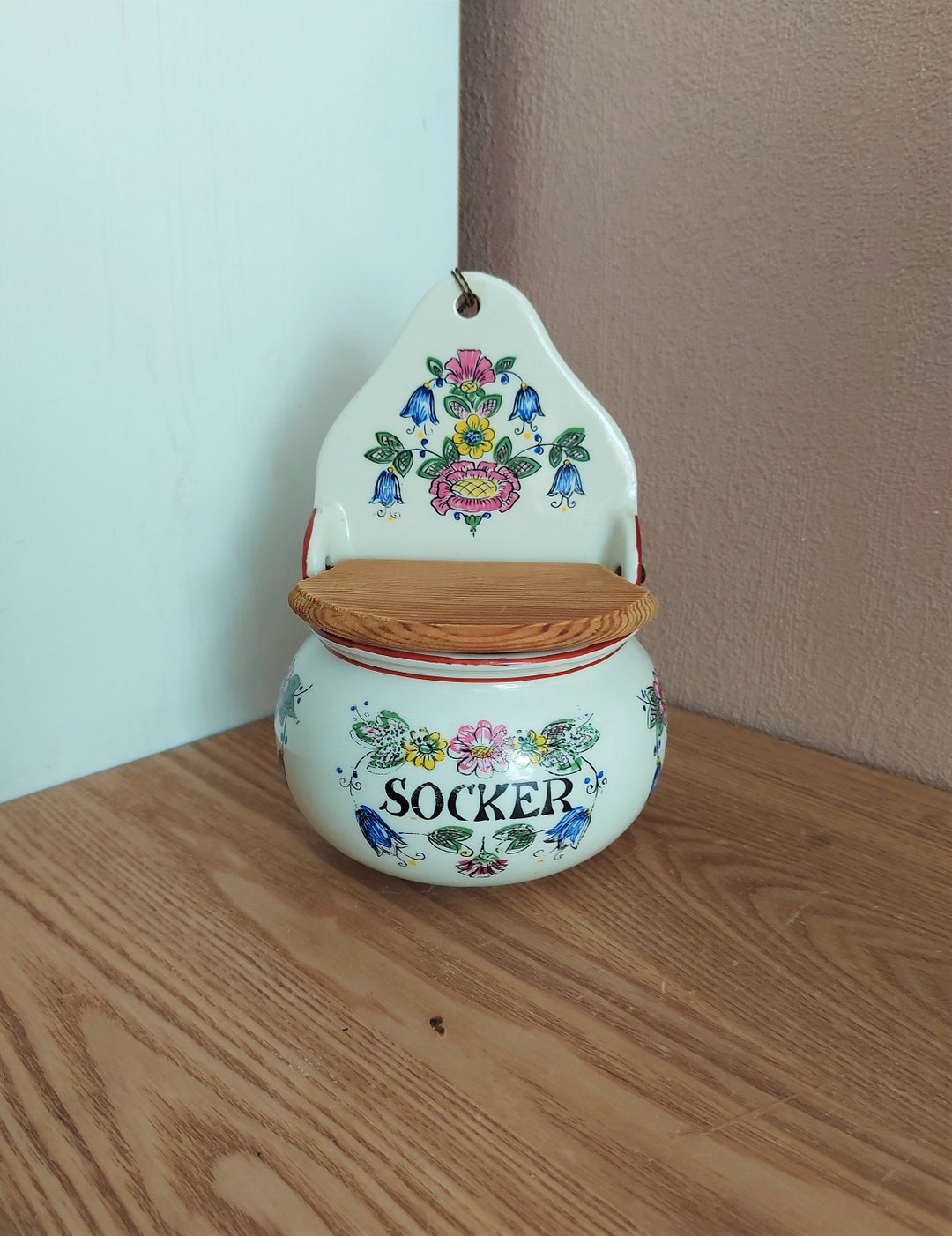 Vintage AKSINI Danish Pottery Sugar Box, Design by Aksel Sigvald ...