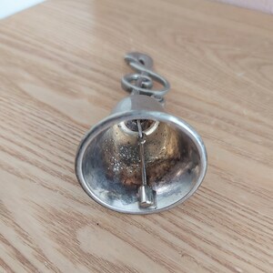 Vintage Scandinavian Metal Treble Clef Bell, Small Ringing Bell - Etsy