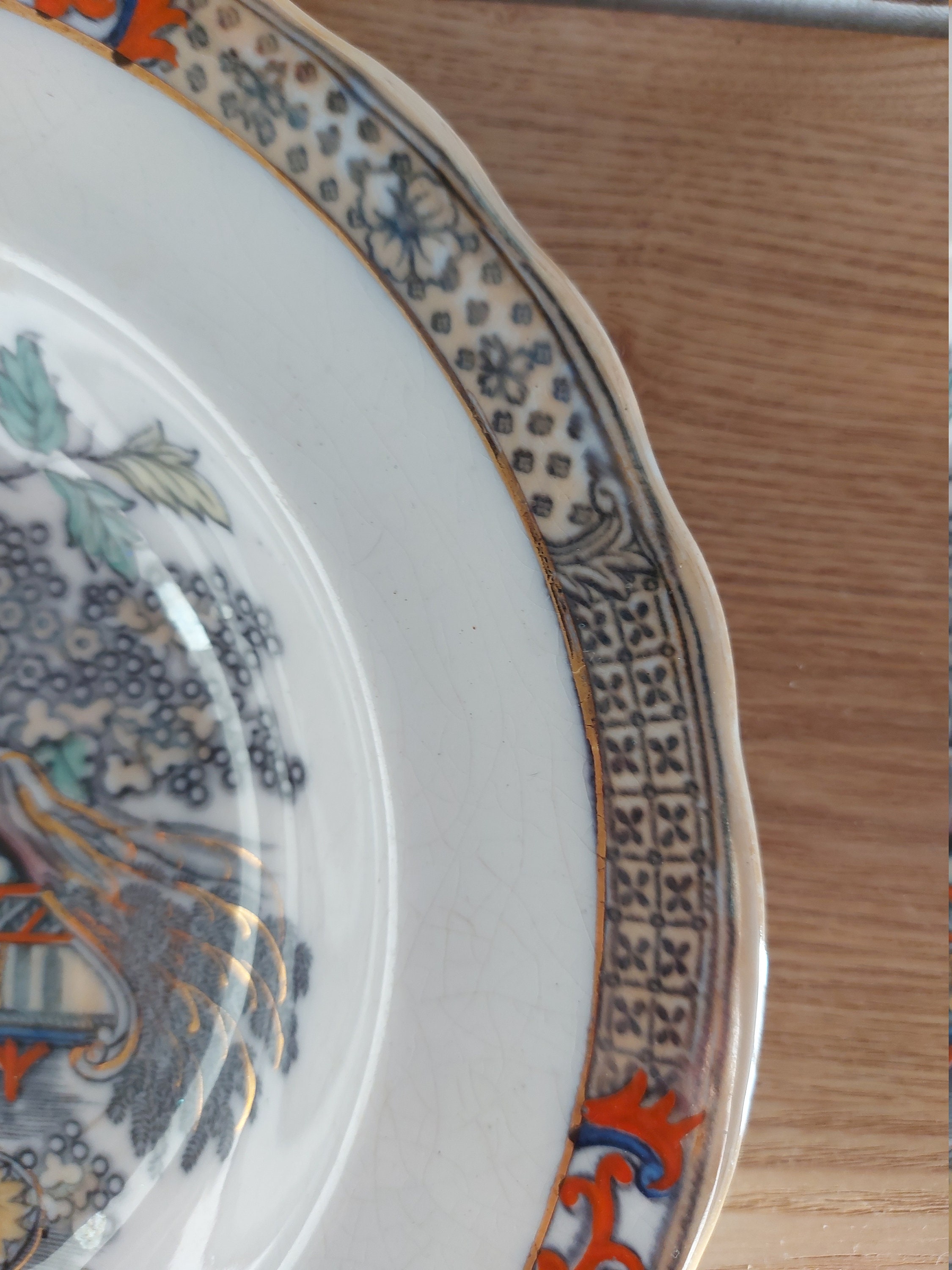 Antique RÖRSTRAND Porcelain Iron Stone China Plate japan | Etsy