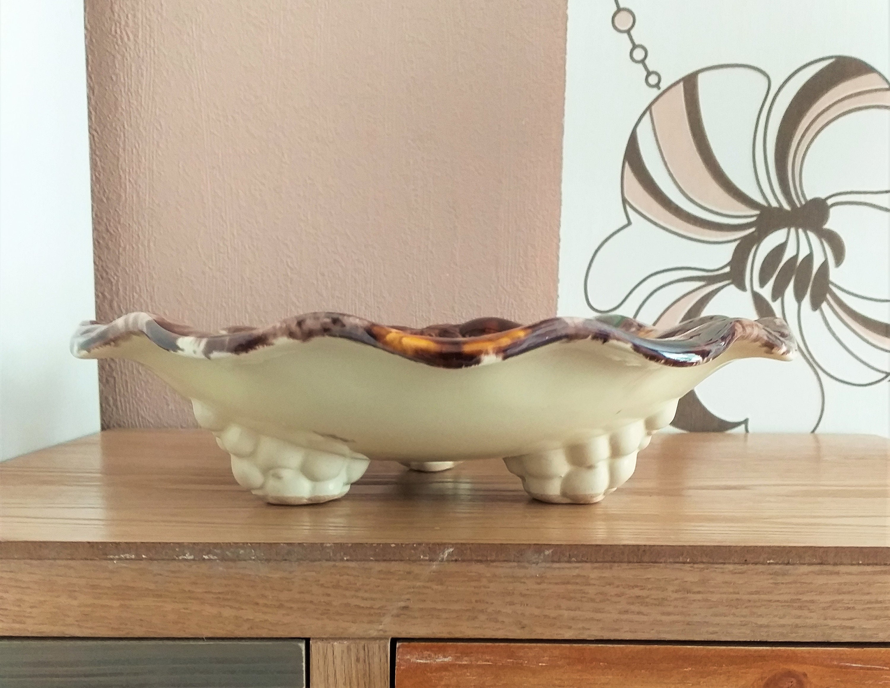 Vintage JASBA German MAJOLICA Ceramic Plates SET 3 Germany | Etsy