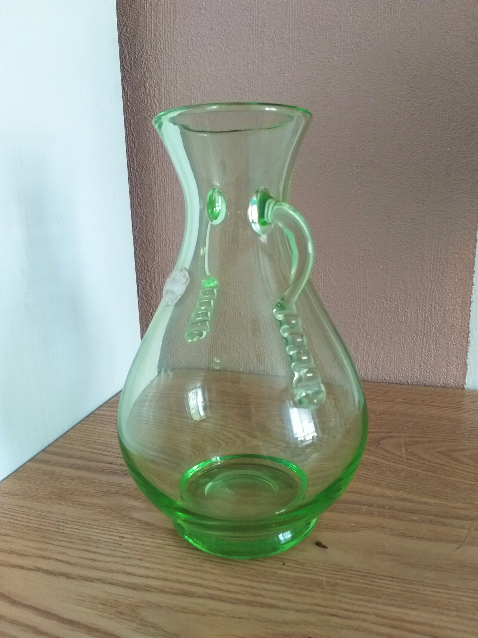 Vintage TRELLEBORG Green Glass Vase Sweden 1930s | Etsy