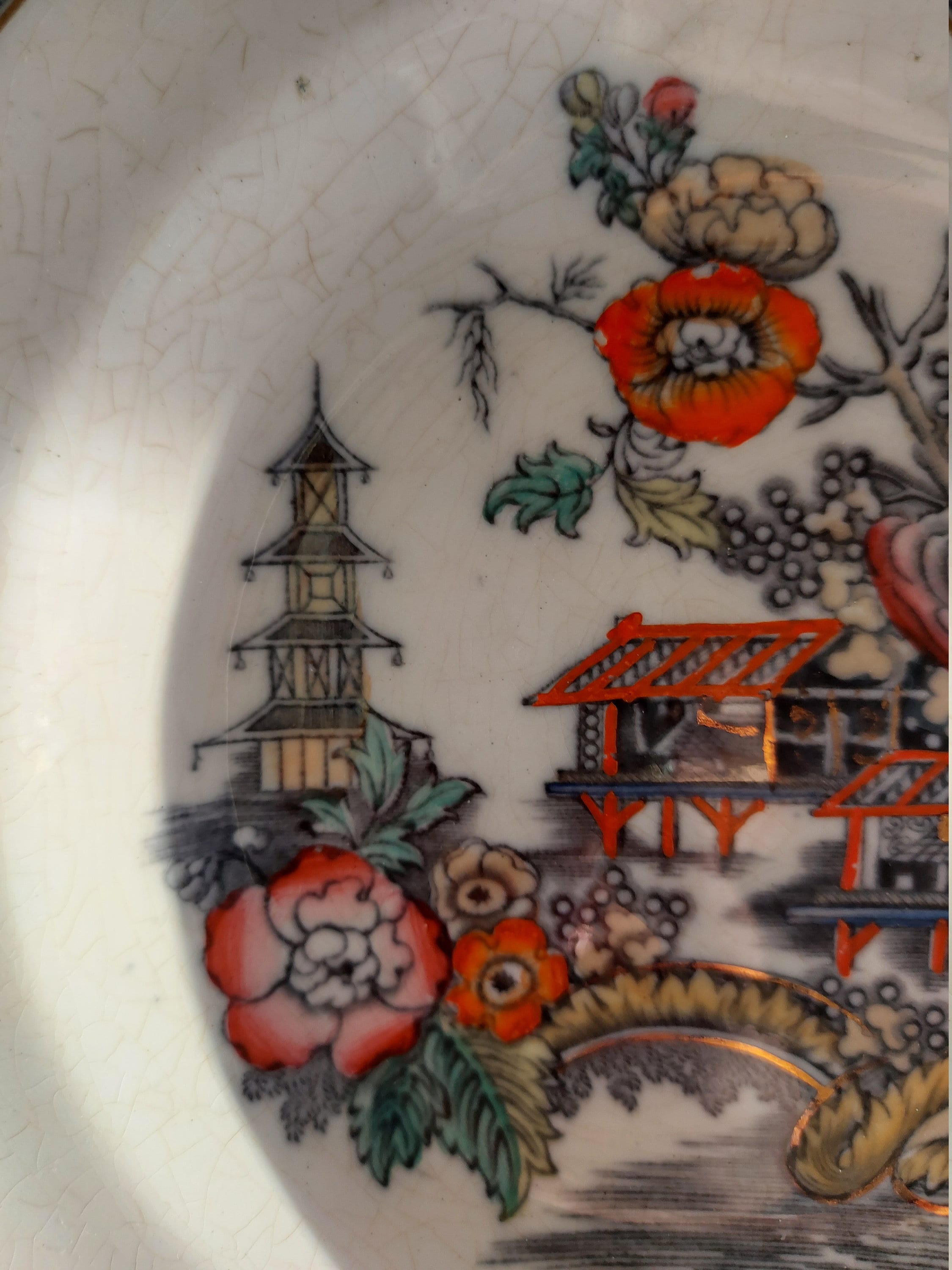 Antique RÖRSTRAND Porcelain Iron Stone China Plate japan | Etsy