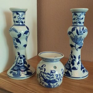 Vintage BLUE DANUBE Porcelain Home Décor SET 4, 1970s - Etsy