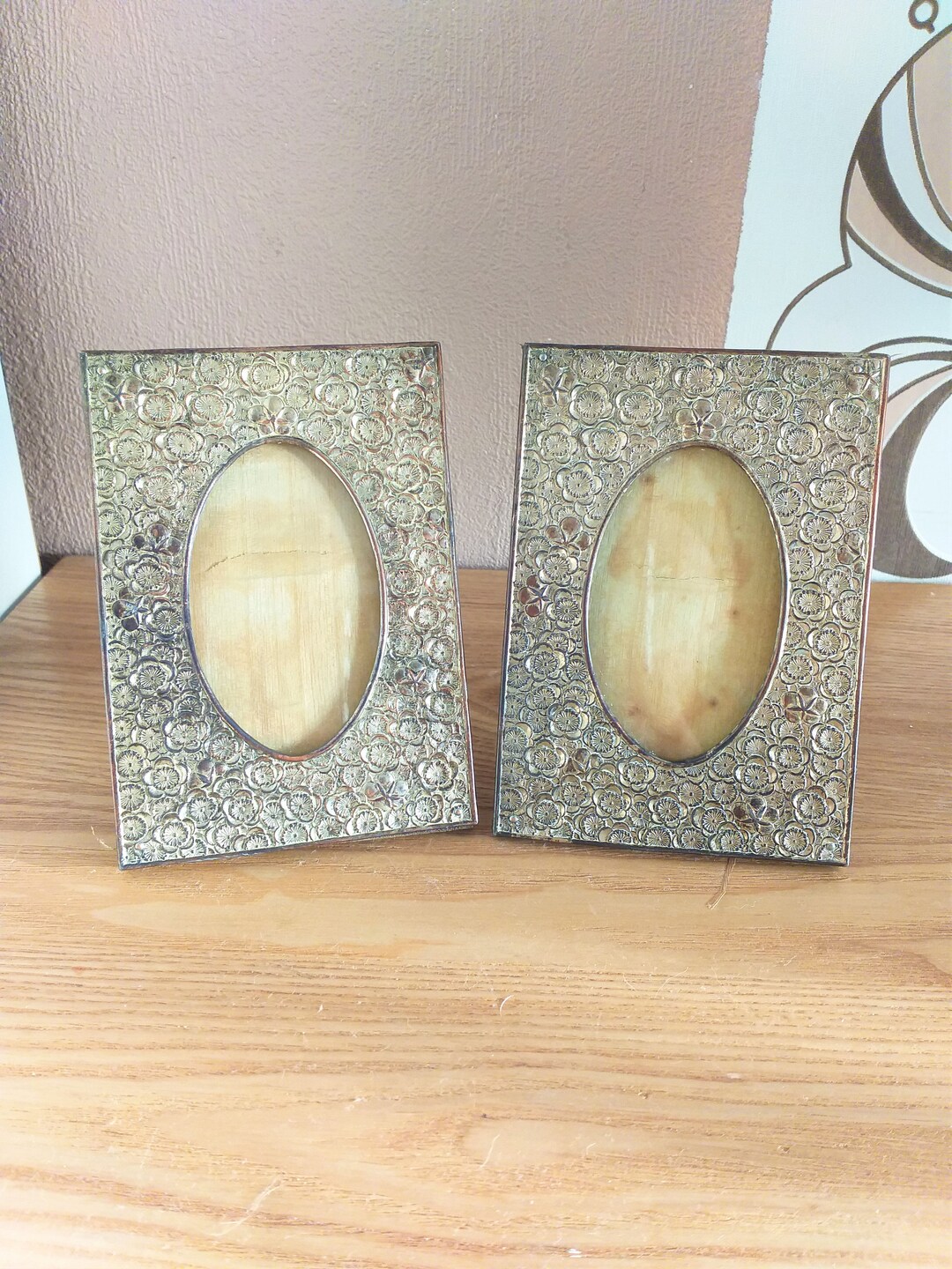 Vintage Chinese Silver Plated Photo Frames SET 2, From First Part of ...