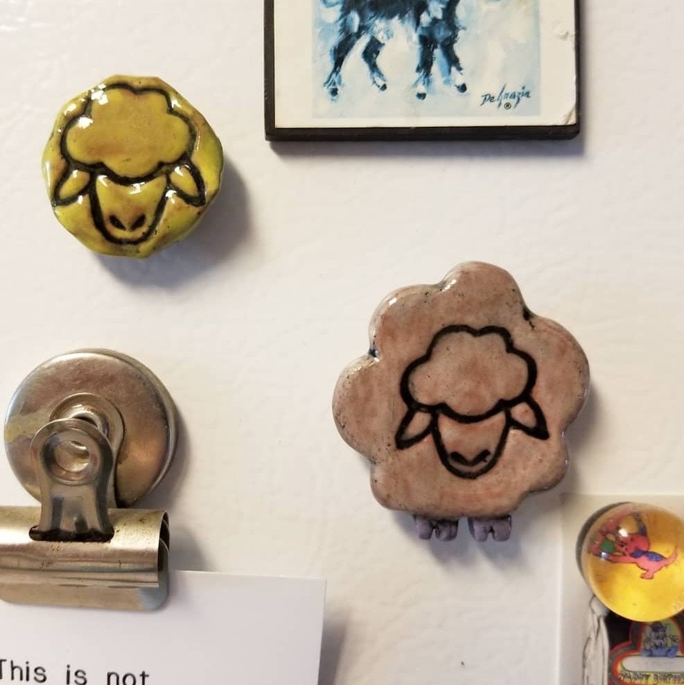 Inlay Sheep Magnet - Etsy